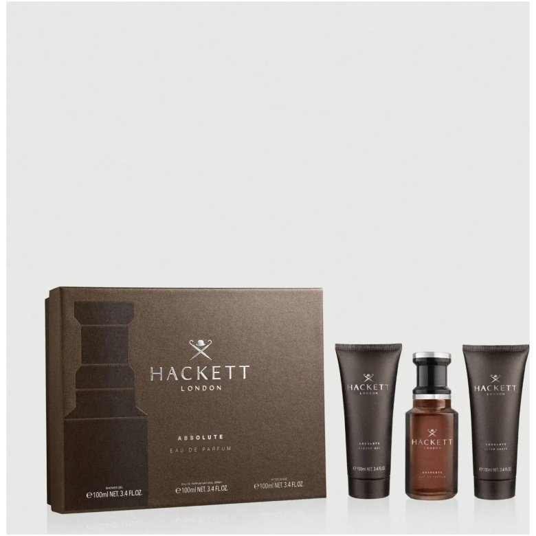 Kit Masculino Absolute Hackett London Eau de Parfum 100ml + Shower Gel ...