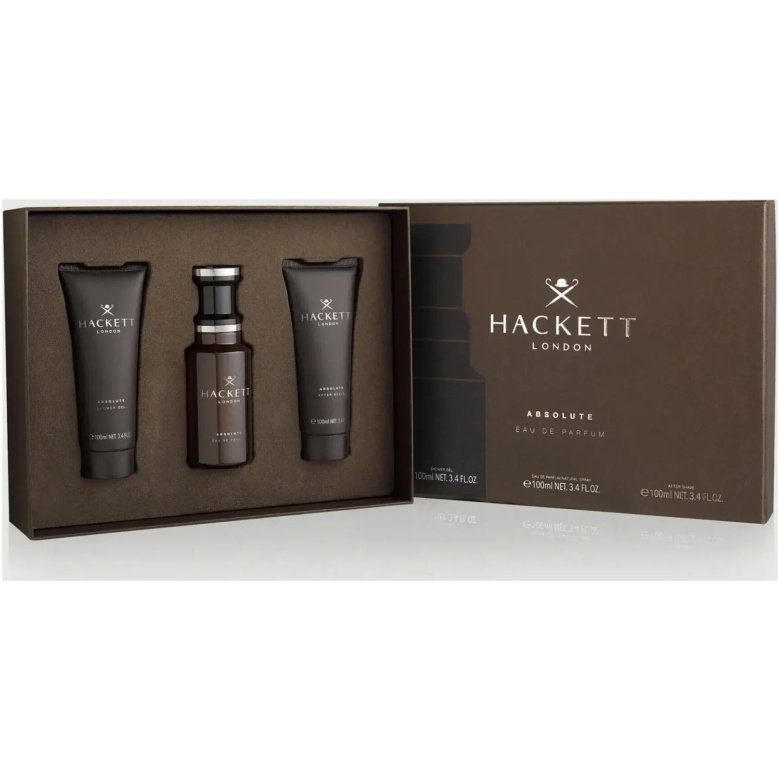 Kit Masculino Absolute Hackett London Eau de Parfum 100ml + Shower Gel ...
